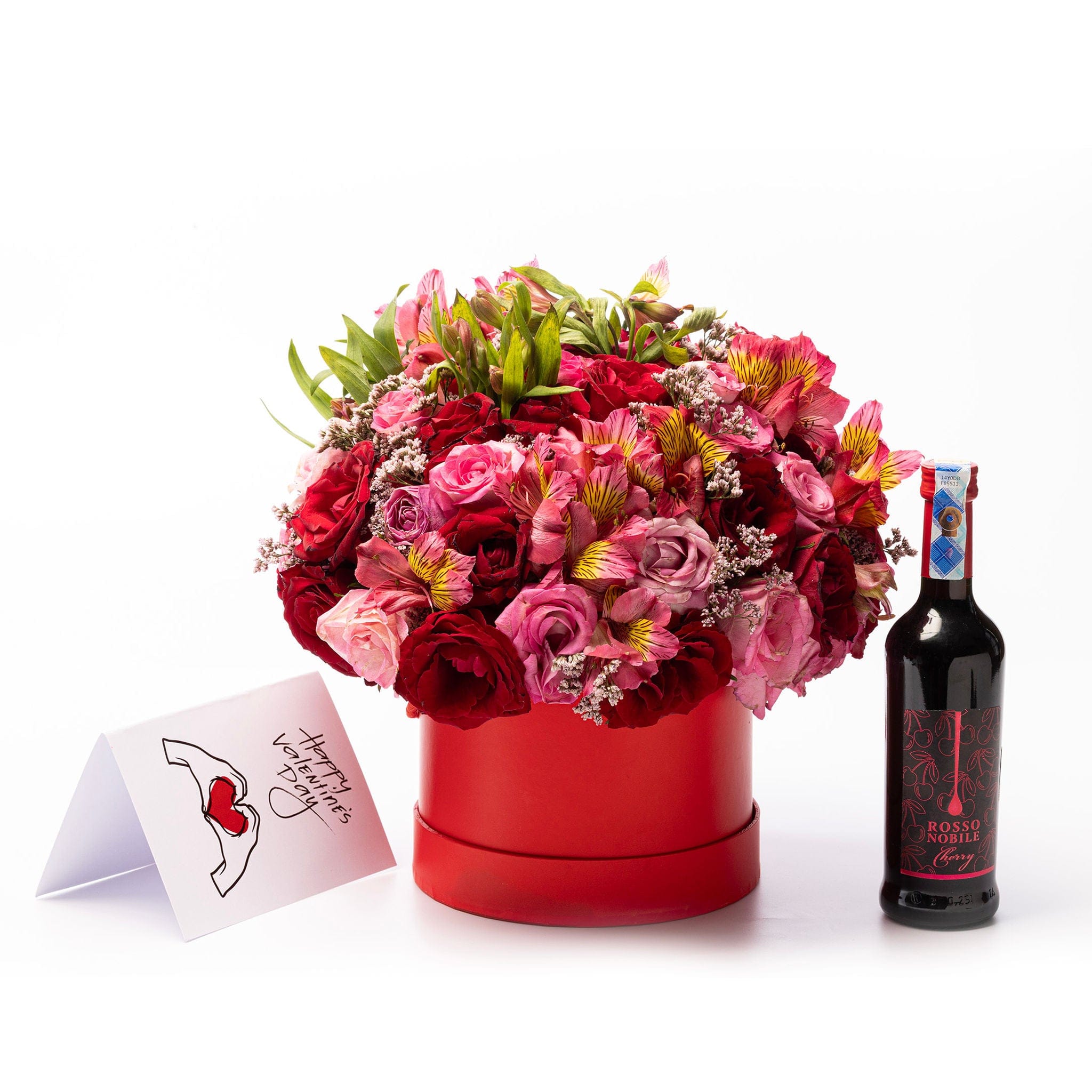 Rosso Amore Box – Romantic Valentine’s Flowers & Wine in Nairobi ...